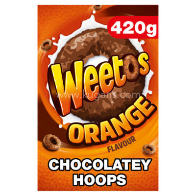 Weetos Chocolate Hoops Orange 420g–Kugans.com