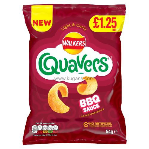 Walkers Quavers Bbq 54g–Kugans.com