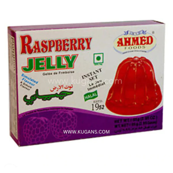 Ahmed Raspberry Jelly Mix 85g–Kugans.com
