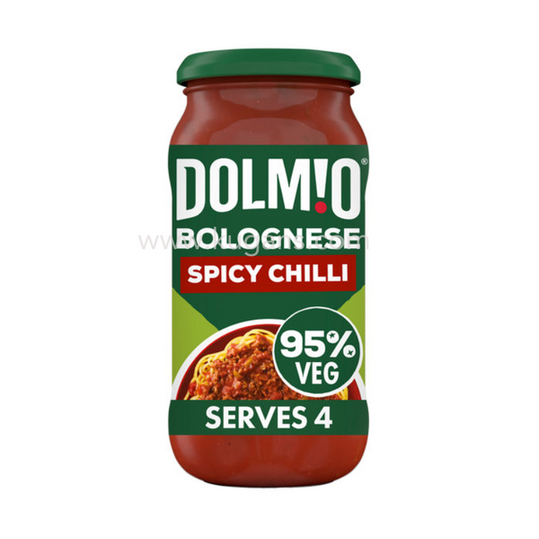 Dolmio Spicy Chilli Bolognese Sauce 450g–Kugans.com