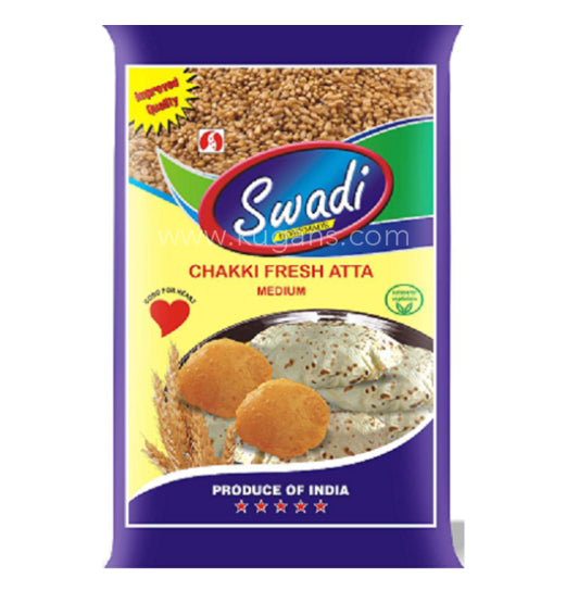 Swadi Chakki Atta 5kg–Kugans.com