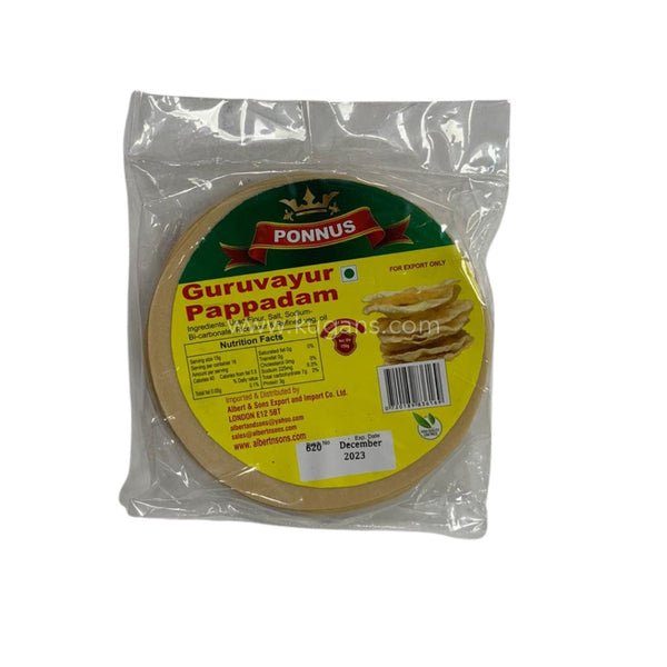Ponnus Guruvayur Pappadam–Kugans.com