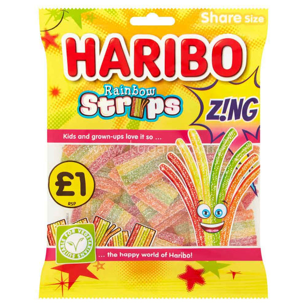 Haribo Rainbow Stripes 130g–Kugans.com
