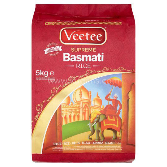 Veetee Supreme Basmati 5kg–Kugans.com