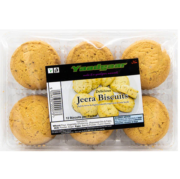 Yaadgaar Jeera Biscuits 12pcs–Kugans.com