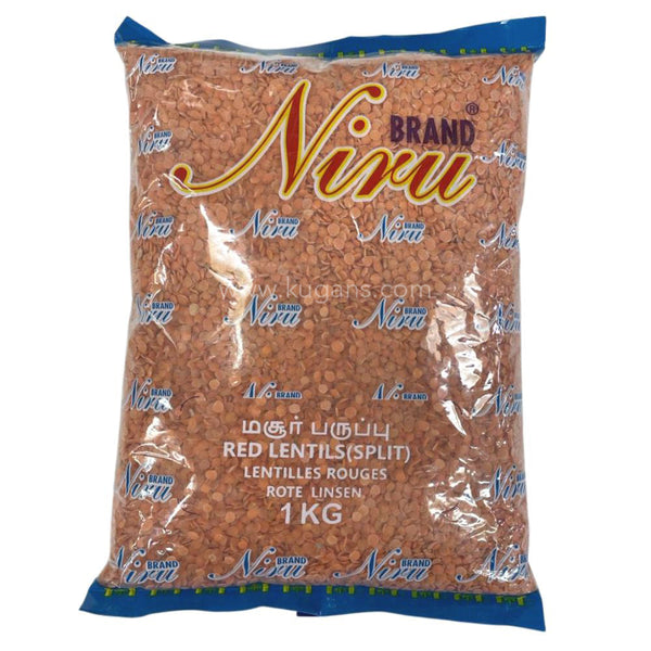 Niru Red Lentil Split 1kg–Kugans.com